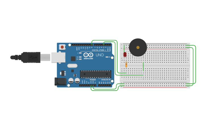 Circuit design Using Loops In Programming - Tinkercad
