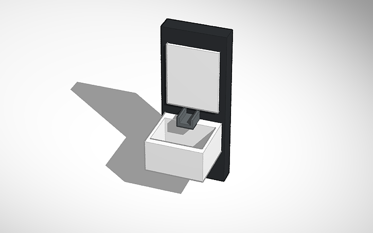 3D design Modern Sink/Vanity | Tinkercad
