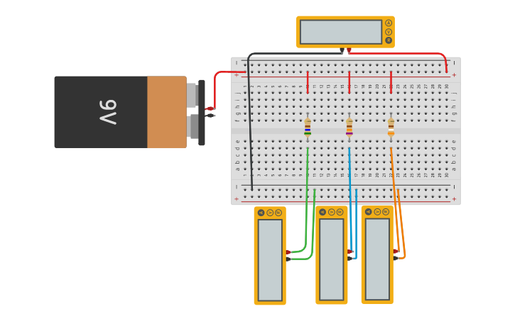 Circuit design circuito paralelo | Tinkercad