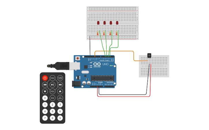 Circuit design IR sensor - Tinkercad