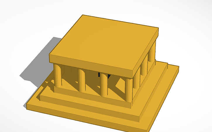 3D design Anıtkabir - Tinkercad
