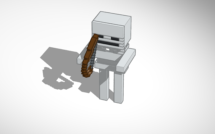 3D design Minecraft Skeleton | Tinkercad