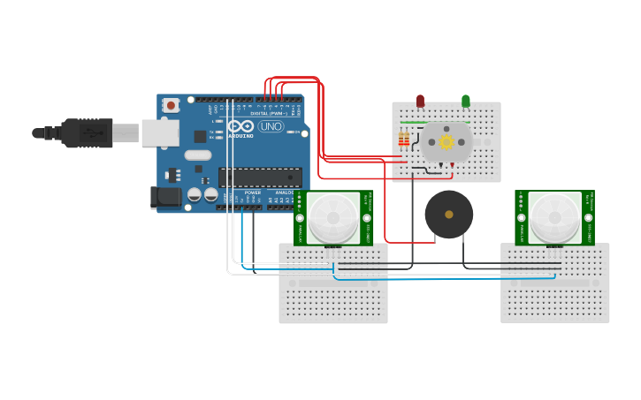 Circuit design water pump | Tinkercad