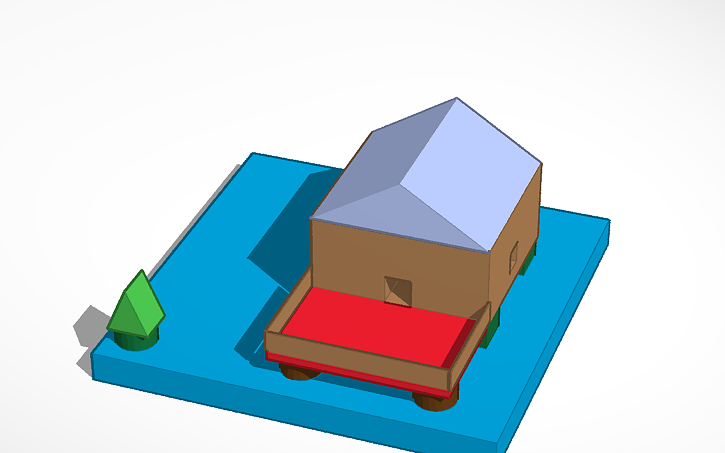 3D design flood tree house | Tinkercad