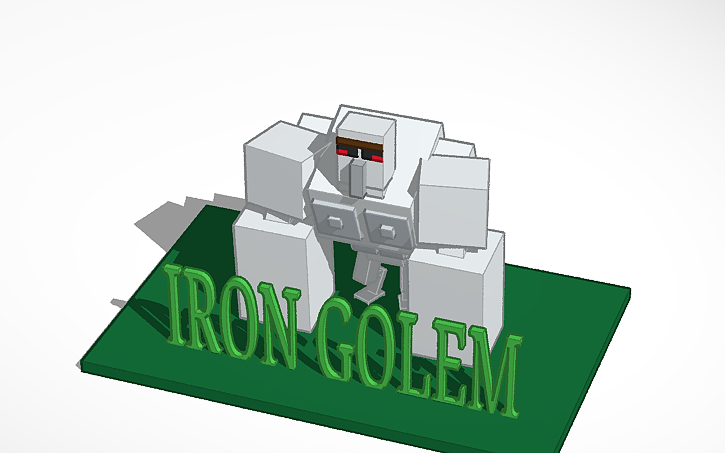 3D design BUFF iron golem | Tinkercad