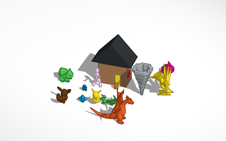 3D design tornado attack and pikachu by michael drees - Tinkercad