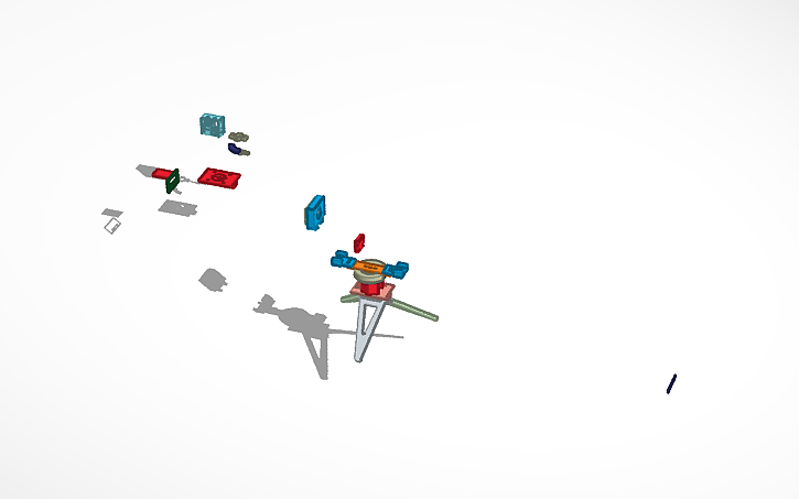 3D design nerf turret - Tinkercad