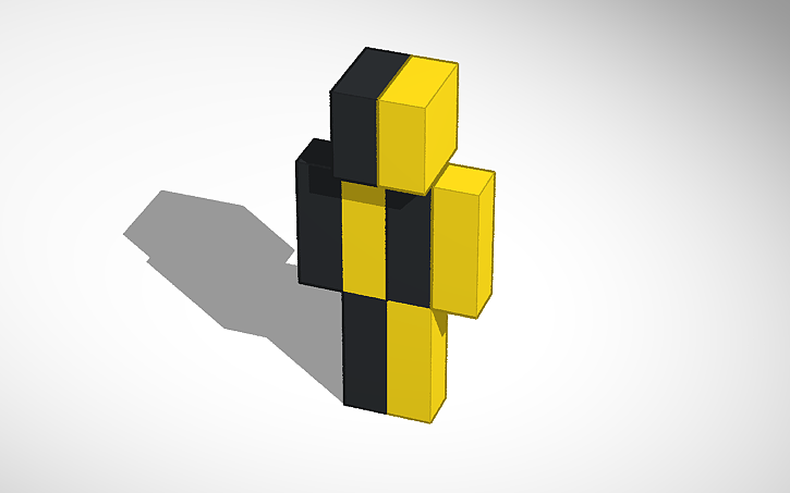 3D design Dummy Minecraft Character - Tinkercad