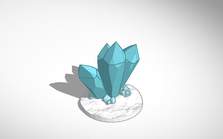 3D design Crystal Terrain - Tinkercad