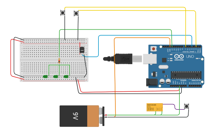 Circuit design Heating Pad - Tinkercad