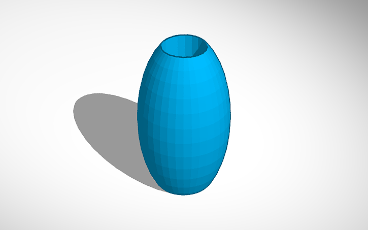 3D design vase - Tinkercad