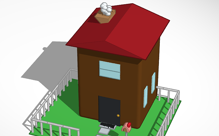 3d Design Copy Of A House Tinkercad