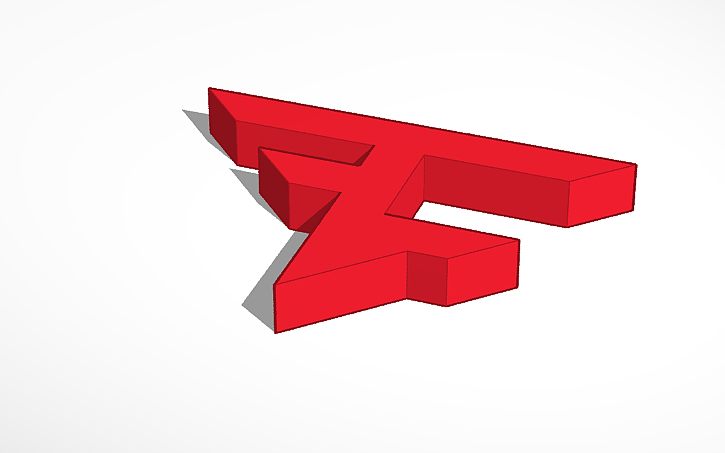 3D design FaZe Logo | Tinkercad