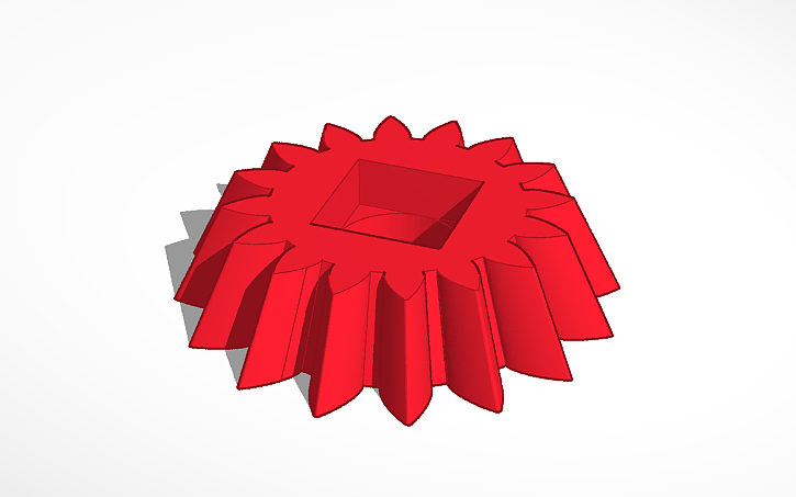 3d Design 1 To 2 Differential Bevel Gear Tinkercad 