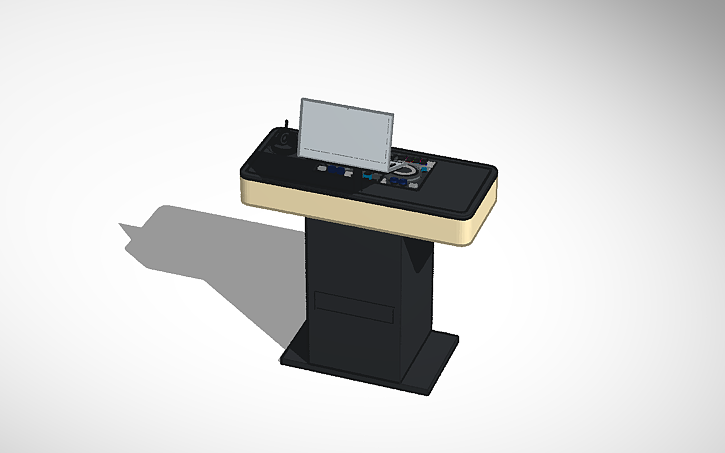 3D design DJ Command Centre - Tinkercad