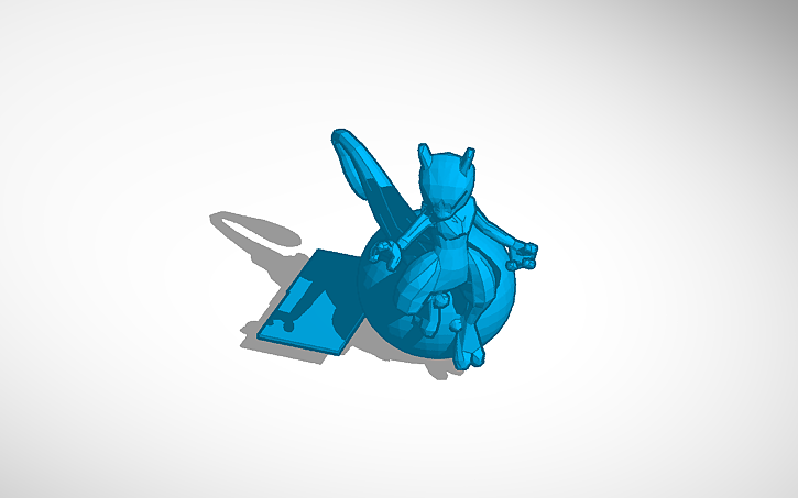 3D design Mewtwo - Tinkercad