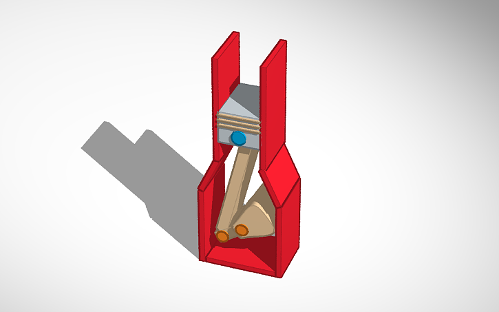 3D design Combustion engine - Tinkercad