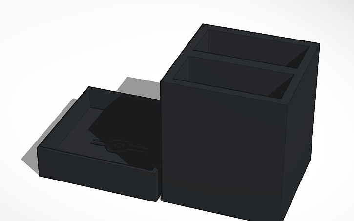 3D design deck box - Tinkercad