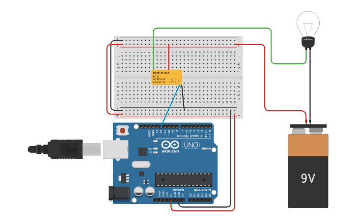 Circuit design Relé - Tinkercad
