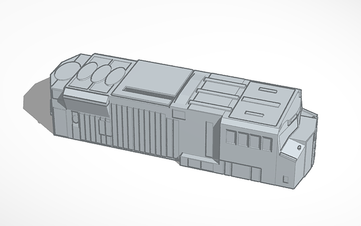 3D design Trackmaster SD70ACE-T4 Shell - Tinkercad