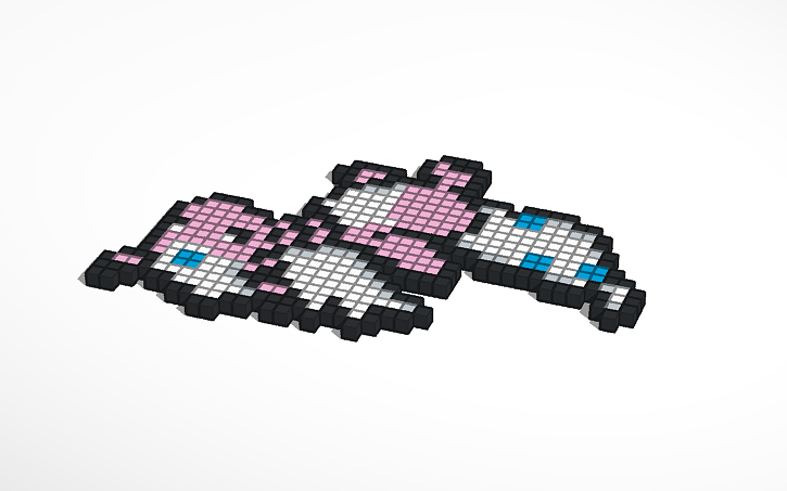 3D design Pixel Shiny Mega Ampharos | Tinkercad