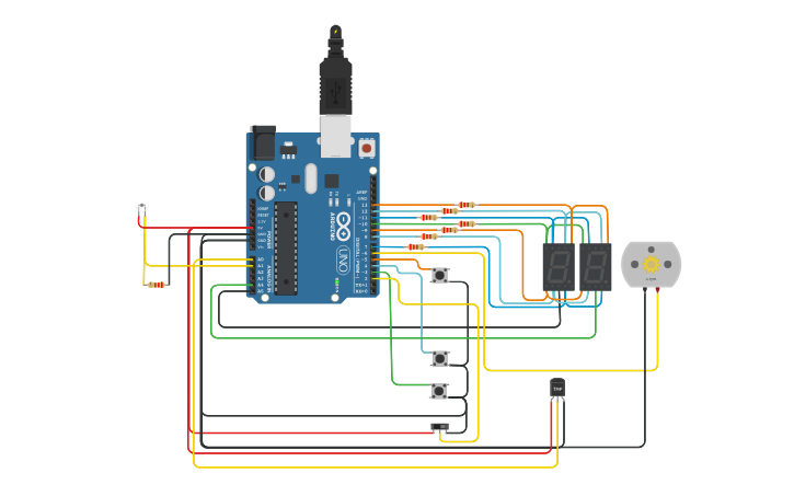 Circuit design Primer Parcial SPD Parte Tres - Tinkercad