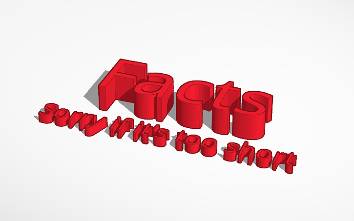 3D design Facts - Tinkercad