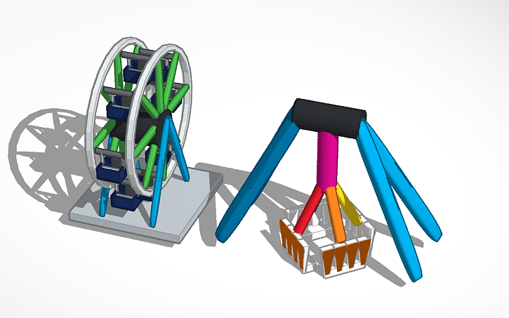 3D design fair rides (personal project) - Tinkercad