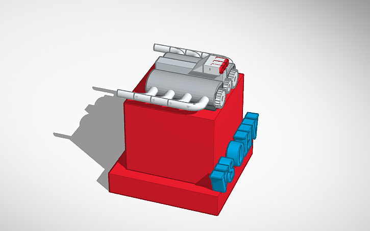 3d Design V8 Ohv Tinkercad