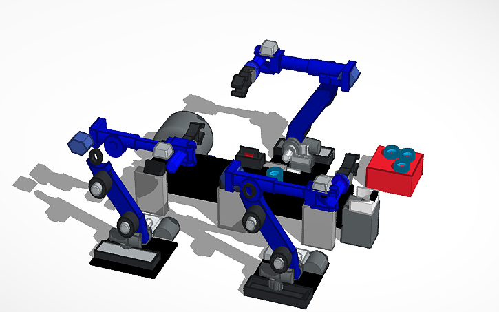 3D design Copy of industrial robotic arm - Tinkercad