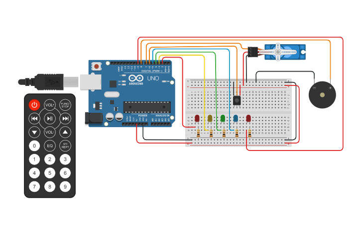 Circuit Design Robô R2d2 Novo Tinkercad