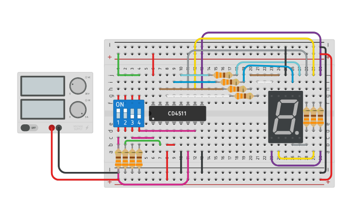 Circuit design tarea 7 trabajo 3 | Tinkercad