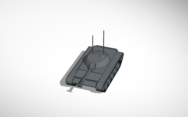 3D design T-54 LTWT | Tinkercad