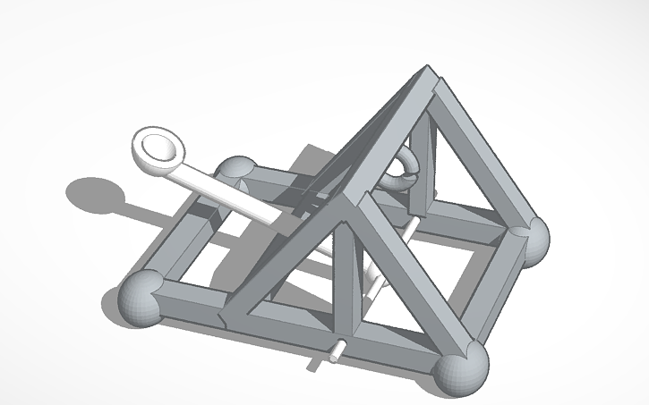 3D design catapult - Tinkercad