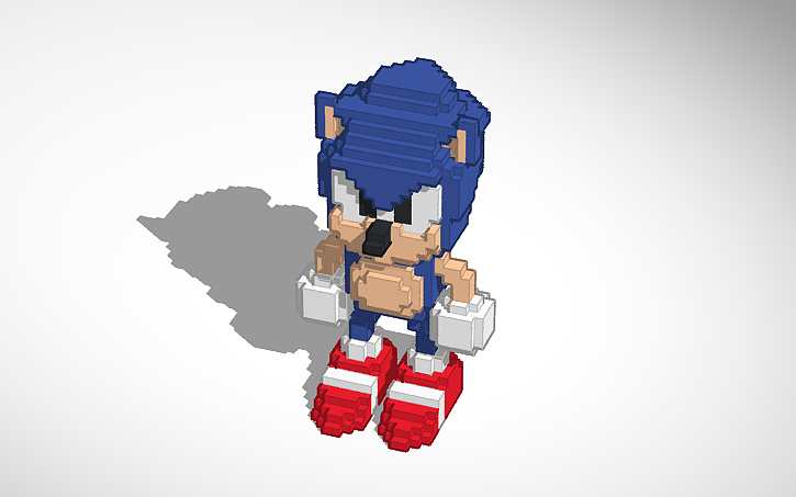 3D design Sonic (Sonic cd) - Tinkercad