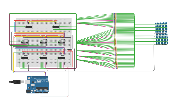 Circuit design Matriz_8x8 | Tinkercad