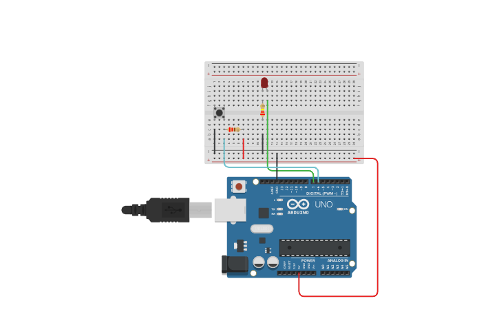 Circuit design Ejercicio 6 - Antirebote | Tinkercad
