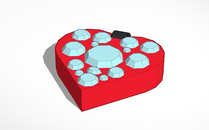3D design heart - Tinkercad