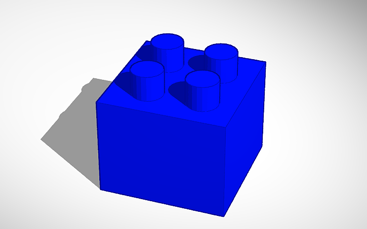 3D design lego brick - Tinkercad