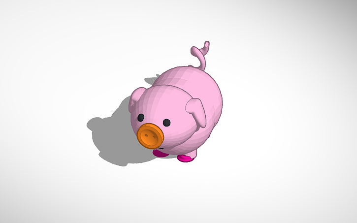 3D design Pig - Tinkercad