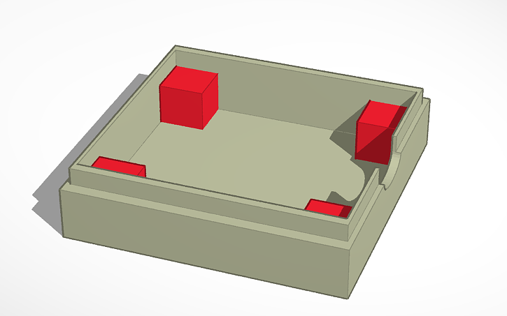 3d Design Box Oled Bottom Square Tinkercad