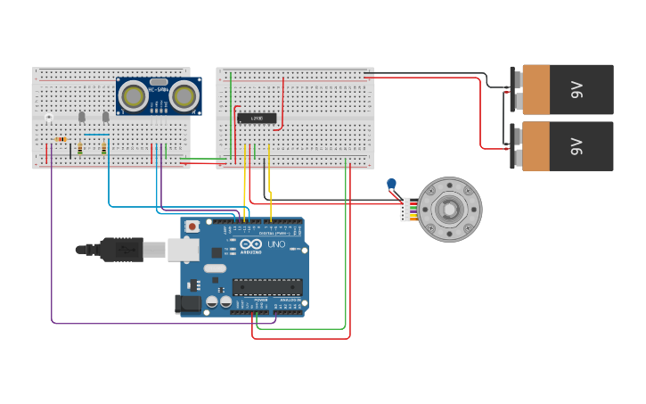 Circuit design Safe driving WK8 | Tinkercad