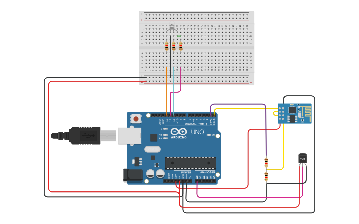 Circuit Design Iot Mini Project Tinkercad