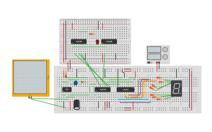 Circuit design Contador_digital | Tinkercad