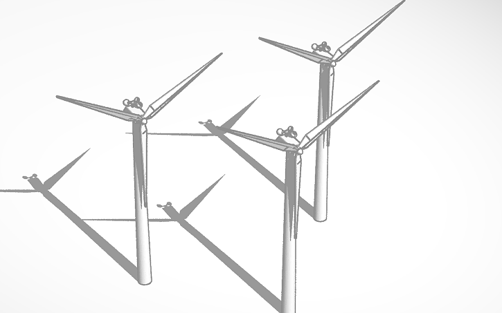 3D design Wind Turbine - Tinkercad