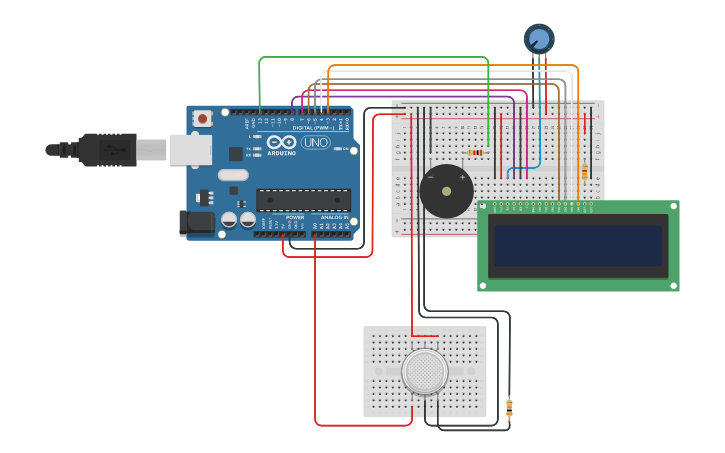 Circuit design Copy of C02 Detector MSES - Tinkercad Circuit design Copy of C02 Detector MSES - Tinkercad