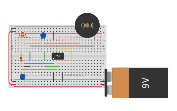 Circuit design Siren - Tinkercad