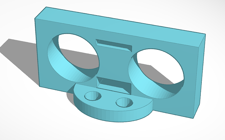 3D design Ultrasonic Support - Tinkercad