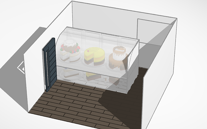 3D design Cake Shop - Tinkercad