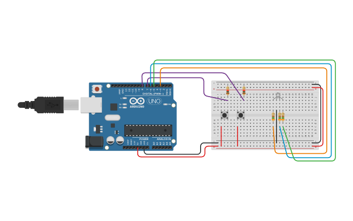 Circuit design Spring 2024 EGR30 State Machine Example - Tinkercad Circuit design Spring 2024 EGR30 State Machine Example - Tinkercad